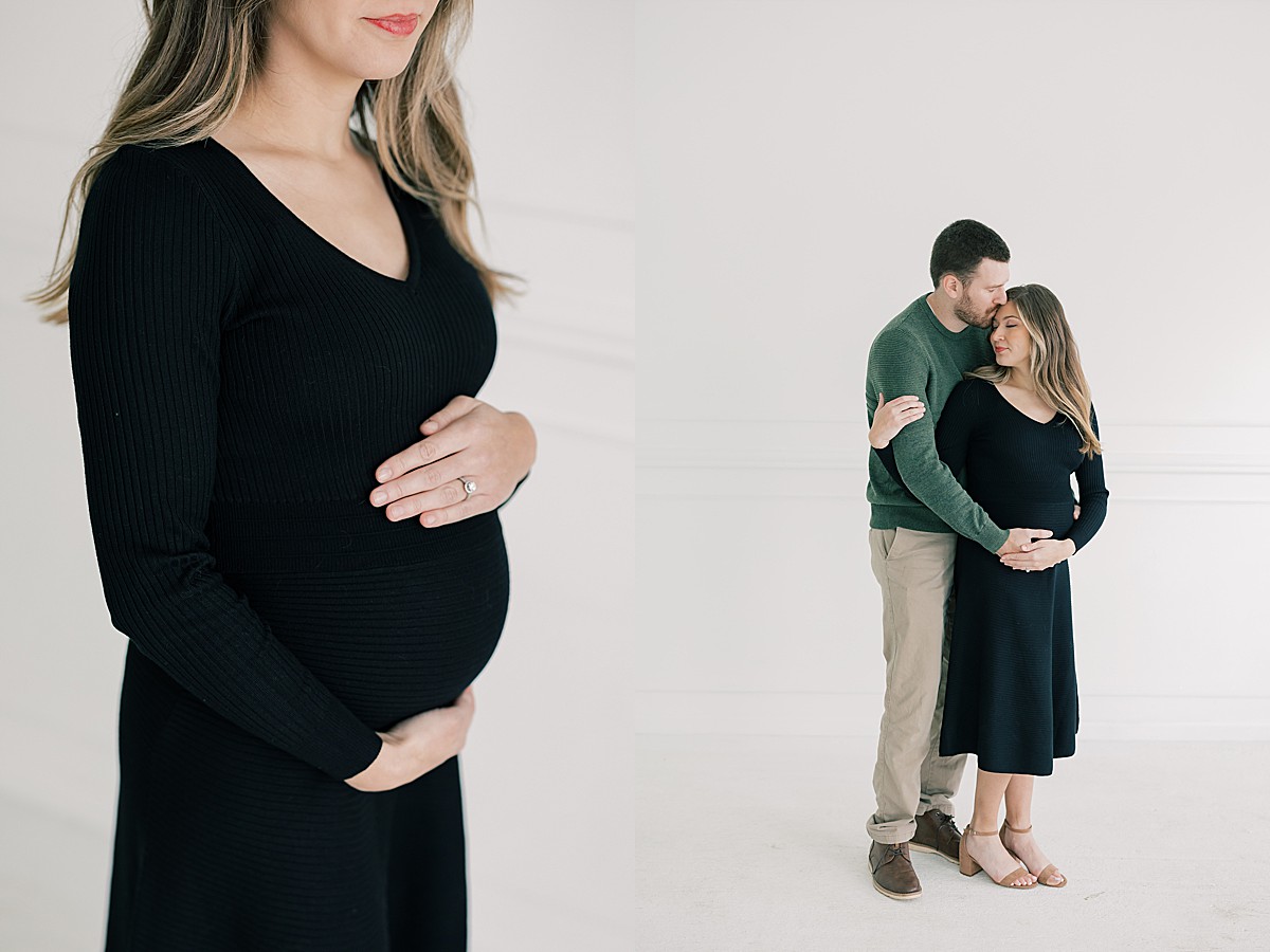 Maternity Photos in Studio | Brooke Elisabeth Photography